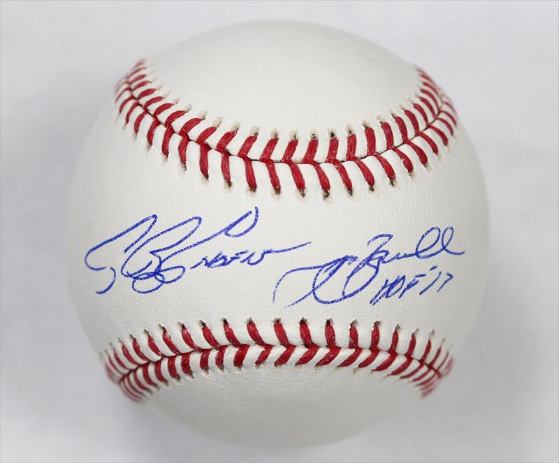 CRAIG BIGGIO / JEFF BAGWELL Autographed Baseball - HOF 2015 / 2017 ...
