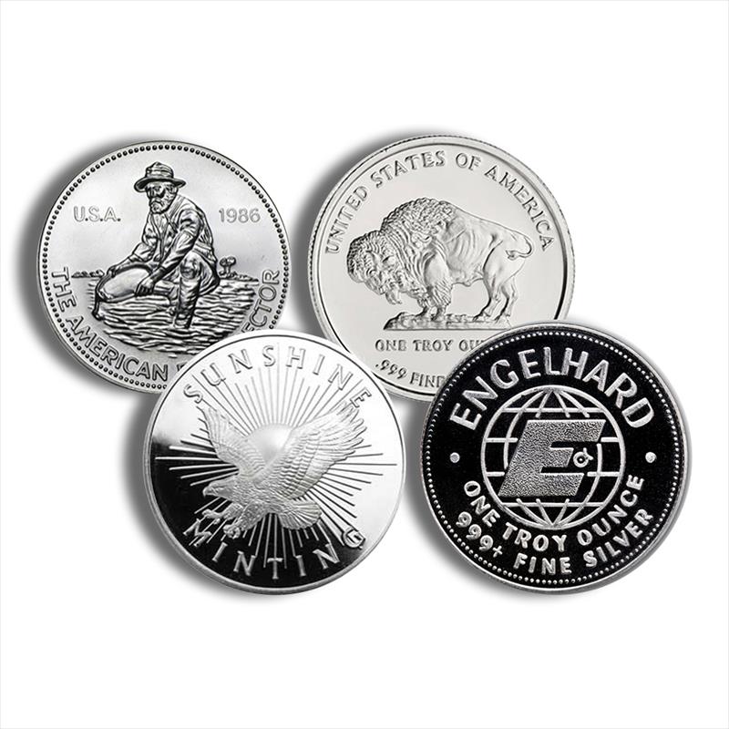 1 oz Silver Round - Design Varies - Secondary Market - First National ...