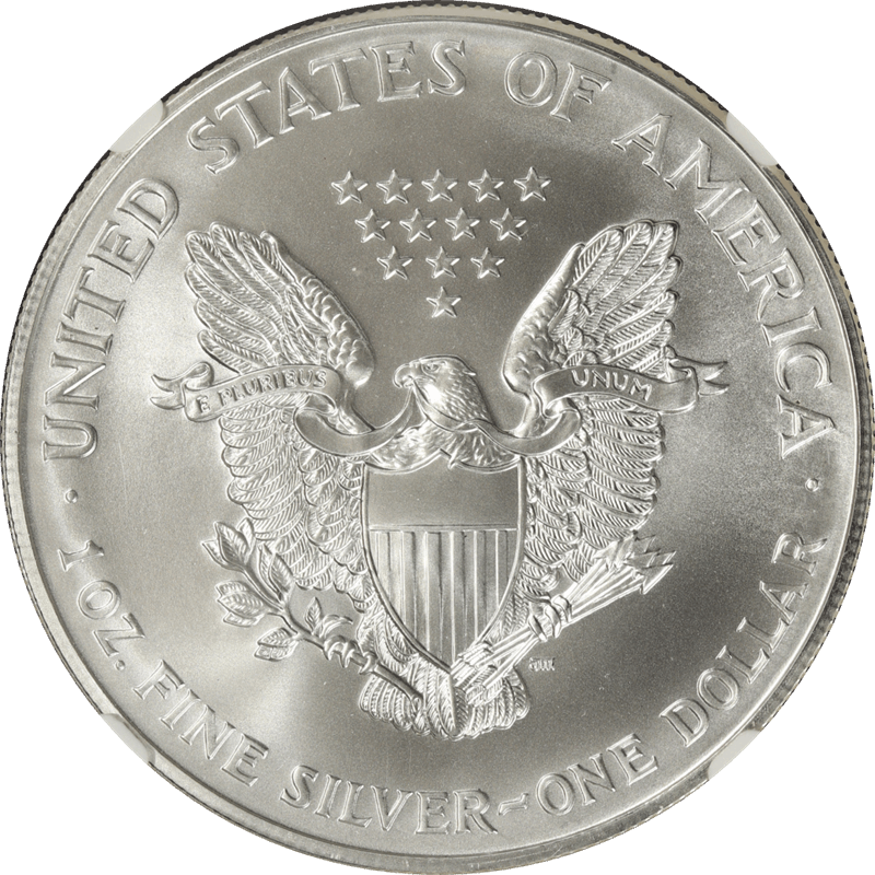 1999 Silver Eagle S$1, NGC - U.S. Coins and Jewelry