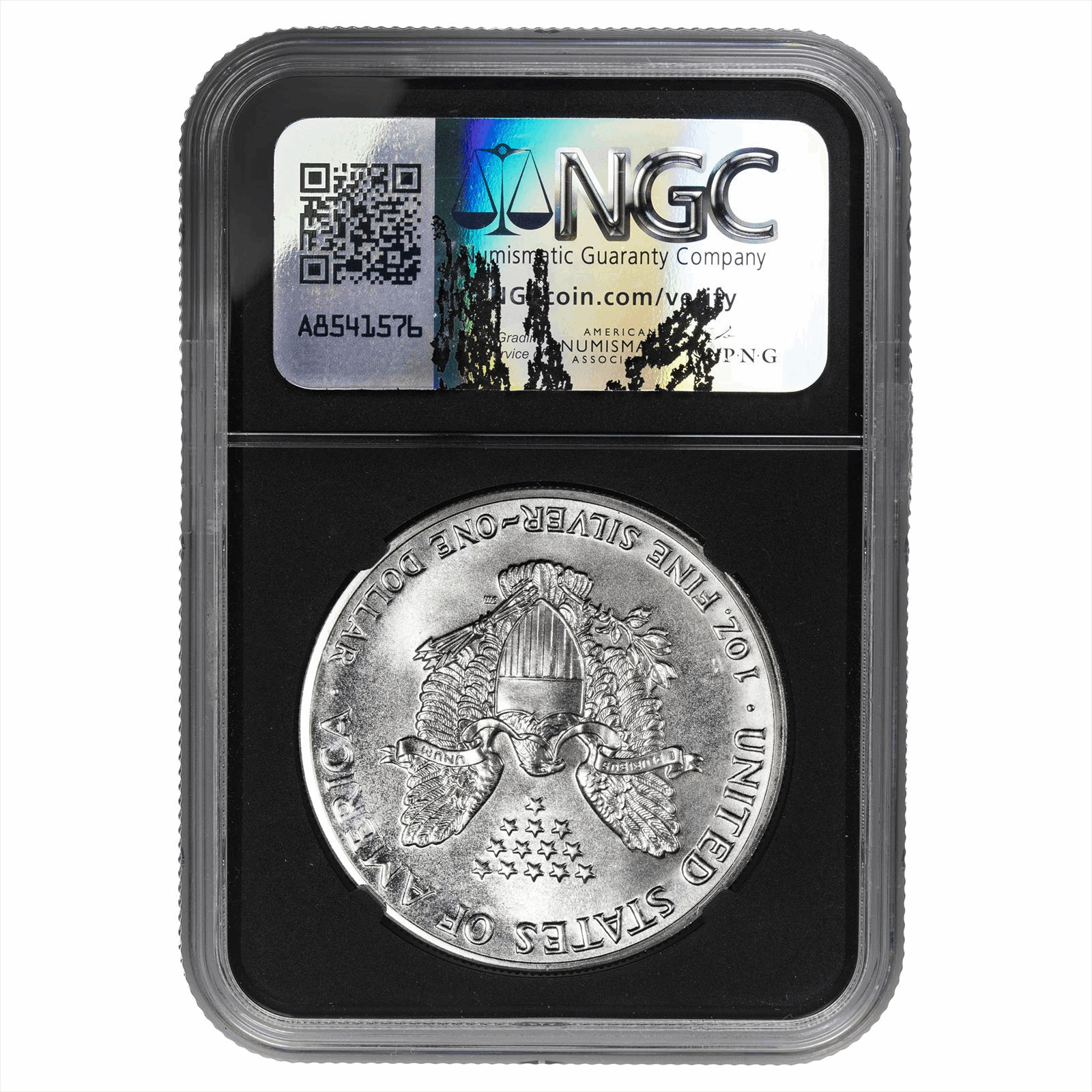 1989 American Silver Eagle $1 Anna Escobedo Cabral Signature NGC - U.S ...